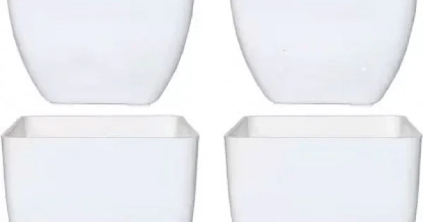 Pearl Plastic Planters - Flower Pots Set